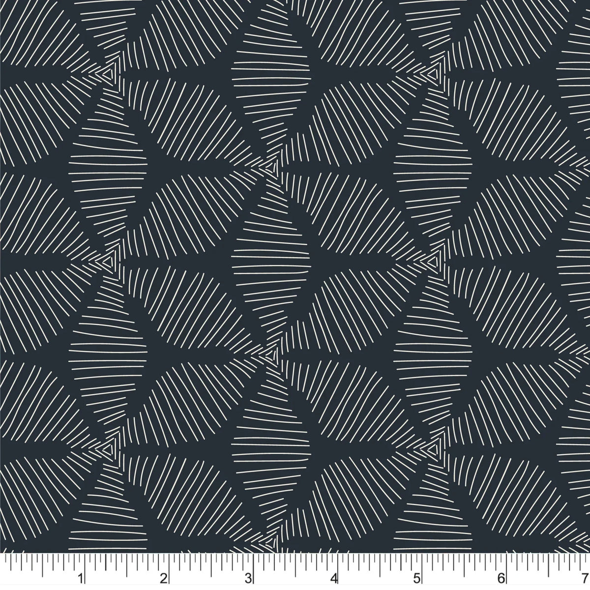 Phoebe Fabrics - Bright Poms PH0479 - Mod Fleur Night – Quiltex Inc